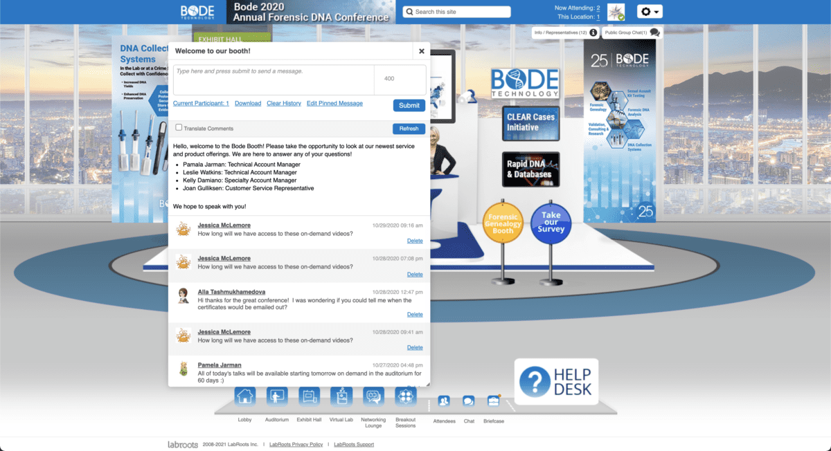 Bode Technology – Labroots Demo Site